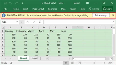 How To Enable Editing In Excel