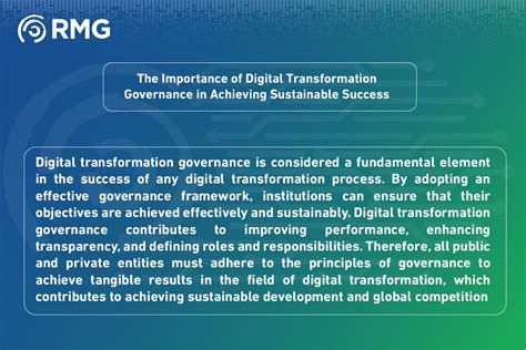The Digital Transformation Governance Standard The Foundation For