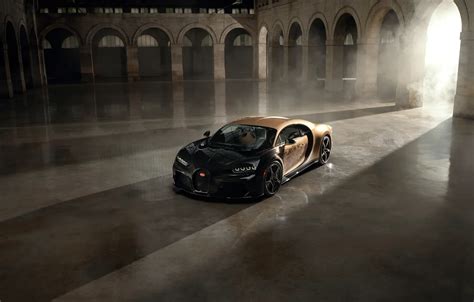 Wallpaper Bugatti Hypercar Chiron Bugatti Chiron Super Sport Golden