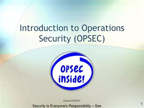PPT Introduction To Operations Security OPSEC PowerPoint Presentation ID 1212860