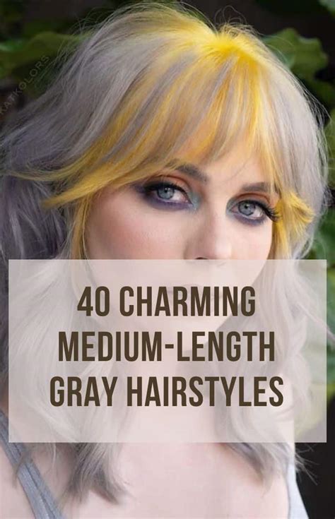 40 Charming Medium Length Gray Hairstyles Youll Love