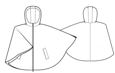 Zipped Cape With Hood Sewing Pattern 5713 Made To Measure Sewing