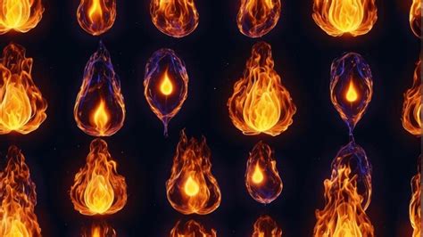 Premium Photo Glowing Fire Drops On Dark Background