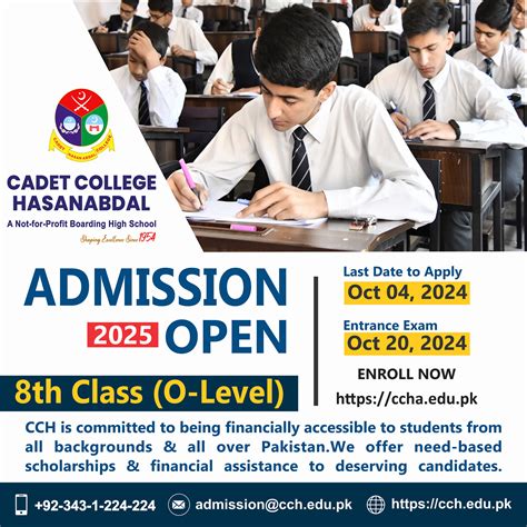Admissions Are Open In Cadet College Hasanabdal Alumni