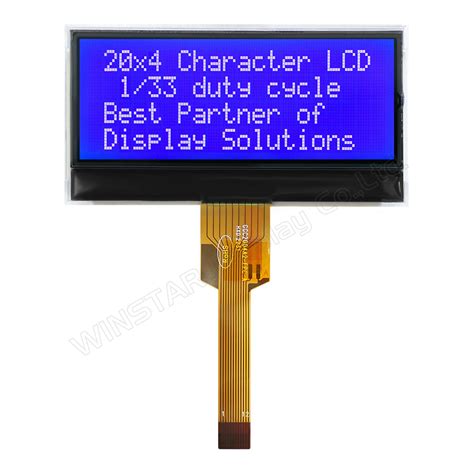 Character 204 COG LCD Display Module With FPC Crest Technologies Pty Ltd Wholesaler And