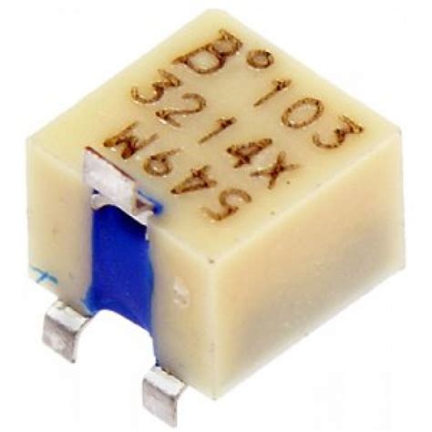 3214X-1-103E, Потенциометр однооборотный керметный 10кОм 0.25Вт SMD ...