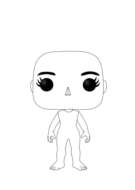 Funko Pop Template Female F2u By Frankialt On Deviantart