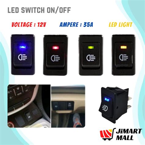 Led Switch 12v 35a On Off Switch Control Spotlight Car Fog Lamp Light