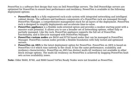 Powerflex Deployment Options Powerflex Rest Api Introduction Dell