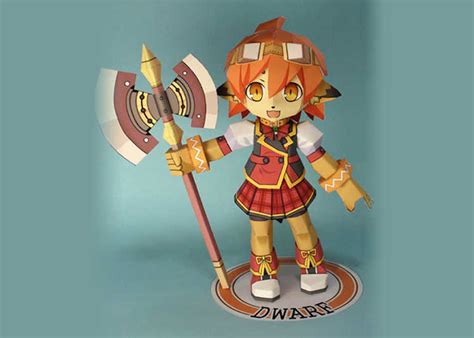 Female Dwarf Class Of Heroes Kit168 Shop Đồ Chơi Mô Hình Giấy Papercraft Toy