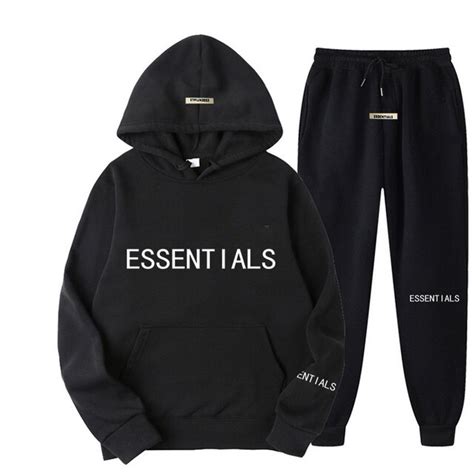 Essentials Tracksuit Black