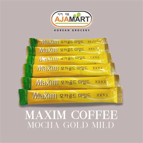Maxim Mocha Gold Coffee Mix Sticks Ajamartkoreangrocery