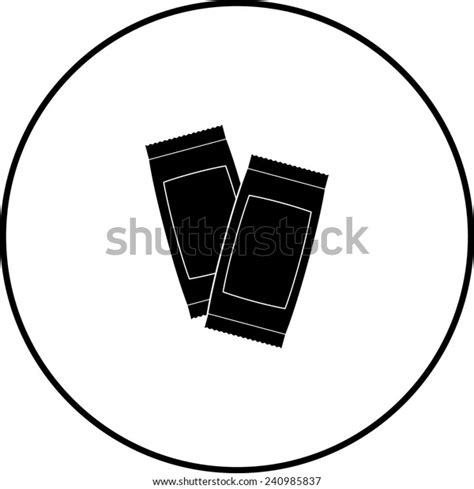 Condiment Sachets Symbol Stock Vector Royalty Free 240985837