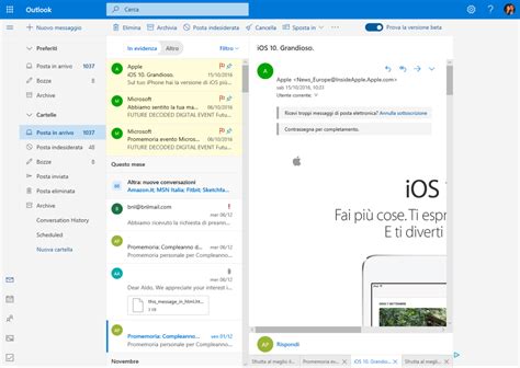 Introduce La Visualizzazione Delle Email In Schede