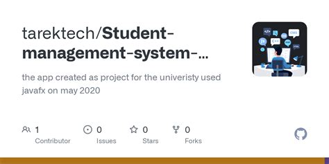 Github Tarektechstudent Management System Javafx The App Created As