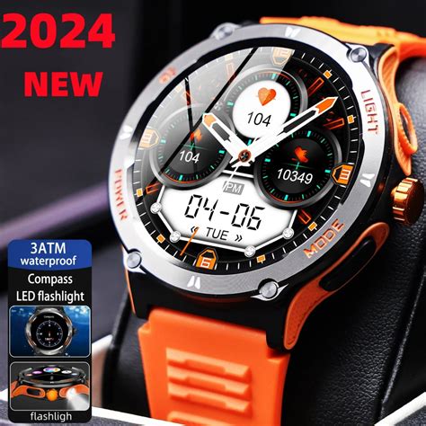 2024 Novo Smartwatch Relógio Inteligente De 153 Polegadas Bússola Esportiva Masculina Ao Ar