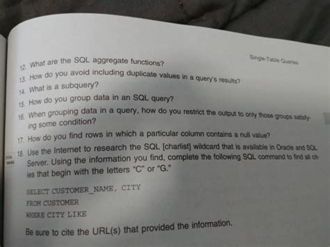 Solved A Guide To SQL 9th Edition Chapter 4 Even Numbered Chegg