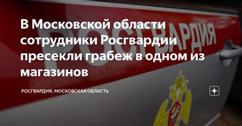 В Московской области сотрудники Росгвардии пресекли грабеж в одном из магазинов Росгвардия