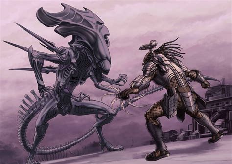Xenomorph Predator And Alien Queen Alien And 4 More Drawn By Kiazee