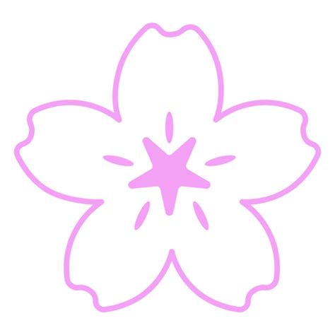 Simple Wild Flower Design Filled Stroke Png And Svg Design For T Shirts