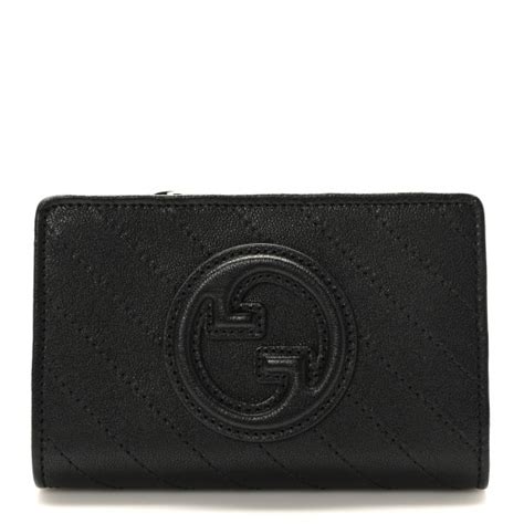 Gucci Sakai Be Green Calfskin Diagonal Stitched Blondie Travel Wallet