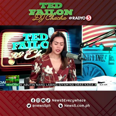 News5 On Twitter TedFailonandDJChaCha Posibleng Mawalang Ng Tubig