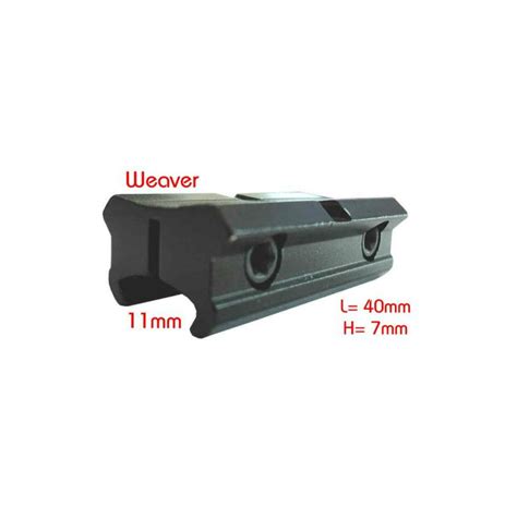 WEAVER BASE TIL 11 MM SKINNE - CONVERTER