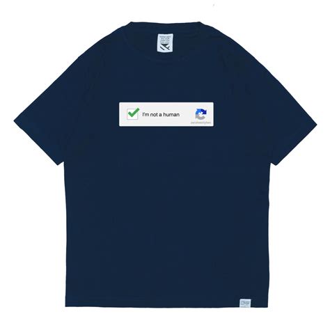 Jual Zerotwentytwo T Shirt I M Not Human Navy Kaos Pria Parodi