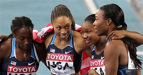 미국 여자 400m계주 우승