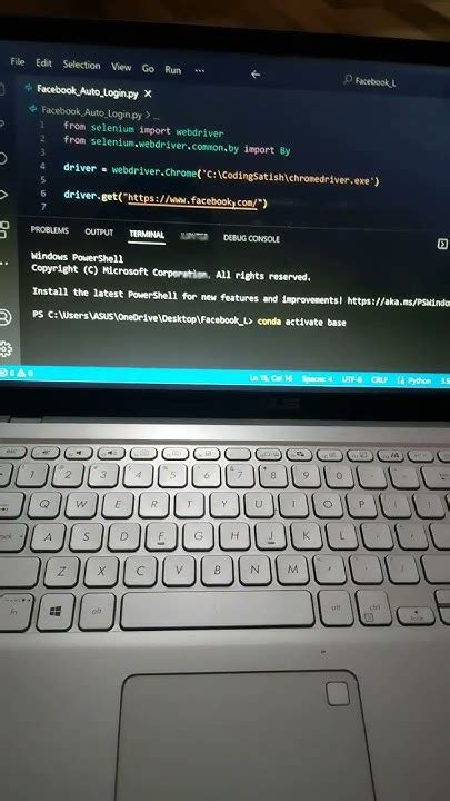 Facebook Automation With Python And Selenium Shorts Trending