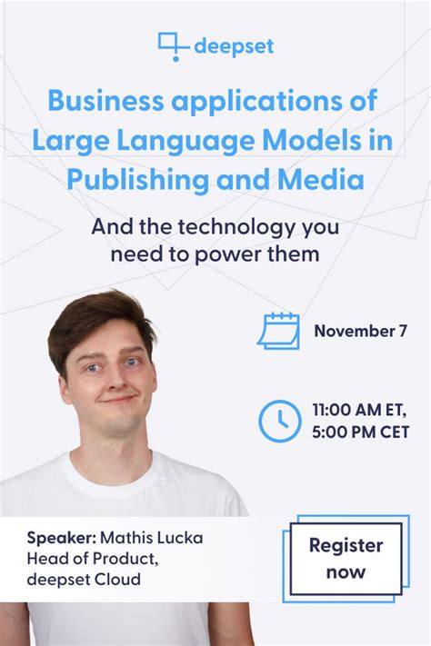 deepset on linkedin webinar business applications of large language