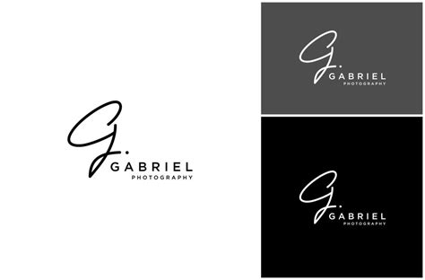 Letter G Initial Signature Script Calligraphy Cursive Font Luxury Logo