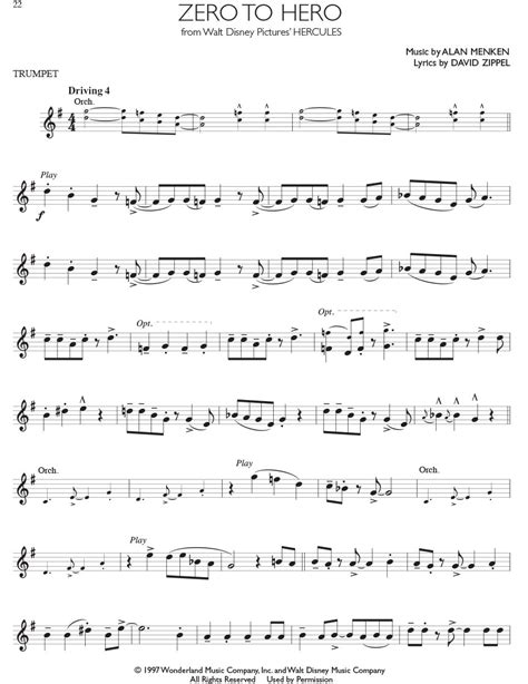 Solos Disney Trompette