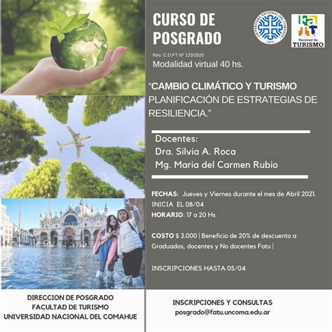 Curso de Posgrado Facultad de Turismo Dirección de posgrado