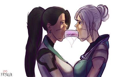Valorant Sage Jett Double Dildo Deepthroat By Frynler Hentai Foundry