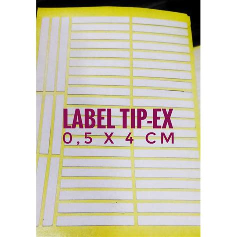 Jual Label Tip Ex Label Kecil Label Pembatas Label Undangan Shopee