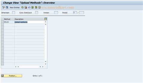CX S SAP Tcode Upload Methods For Subitems Transaction Code