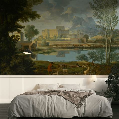 Red Barrel Studio® Pastoral Landscape Wallpaper Classical Countryside