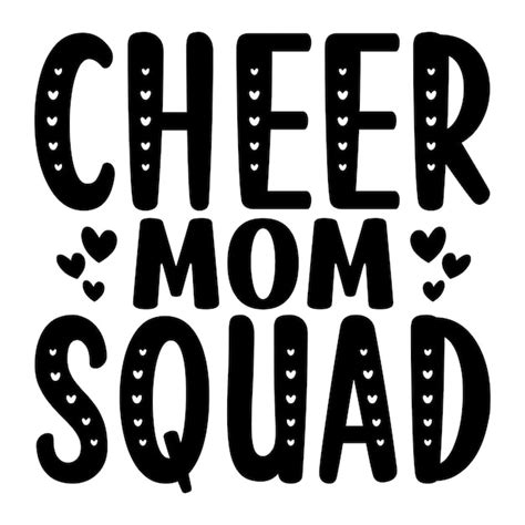 Premium Vector Cheer Mom Squad Svg
