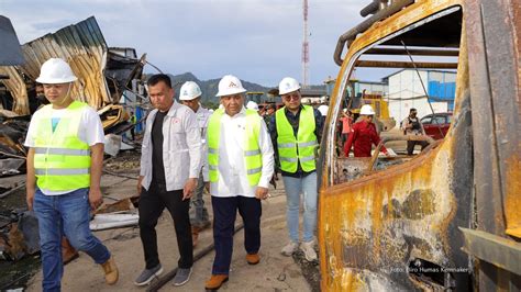 Wamenaker Tinjau Lokasi Kerusuhan Pekerja Di PT GNI Morowali Utara