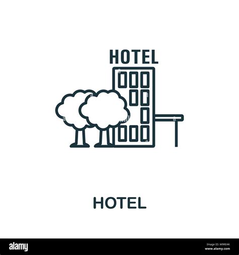 Hotel Outline Icon Thin Line Concept Element From Tourism Icons