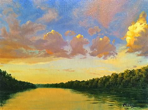 El arte es su máxima expresión Las nubes en el paisaje pintados al