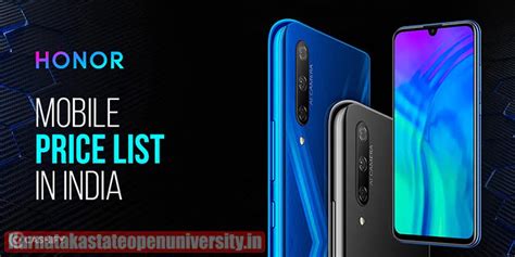 Top 10 Honor Mobile Phones Price In India 2025 Price List Features Specifications Reviews