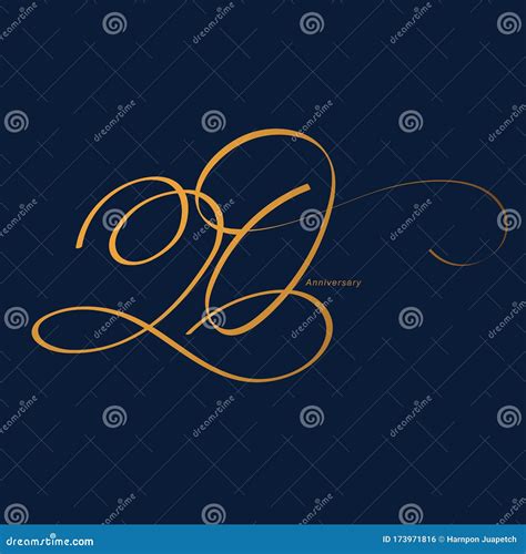 Criture C L Brant L Anniversaire Du Brun De Luxe D Or Du Ton De Duo E Anniversaire De L Ann E