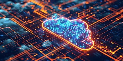 Unique Cloud Shaped Design Of A Circuit Board With Electronic Components Perfectly Blending The