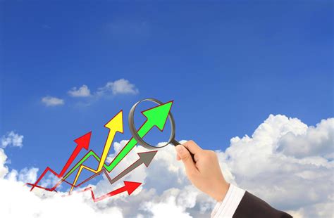 Graph Show Different Direction By High Move To The Sky 9586064 Stock