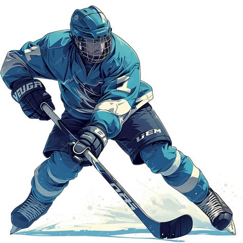 A Slovak Man Is Playing Ice Hockey Premium Ai Generated Vector