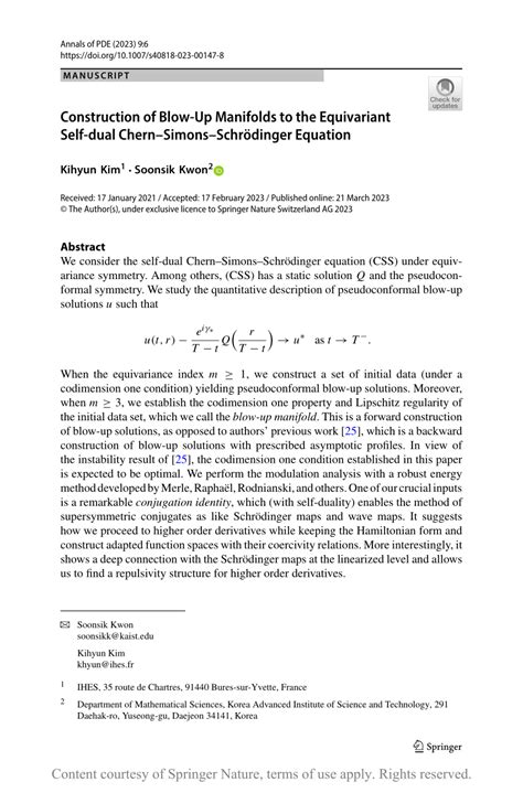 Construction Of Blow Up Manifolds To The Equivariant Self Dual Chernsimonsschrödinger Equation