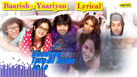 Baarish Yaariyan Full Lyrical Video Song Himansh Kohli Rakul Preet