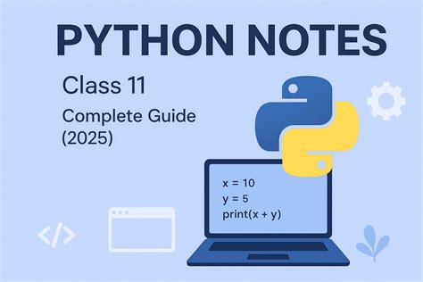 Getting Started With Python Class 11 Notes 2025 Updated Webdox